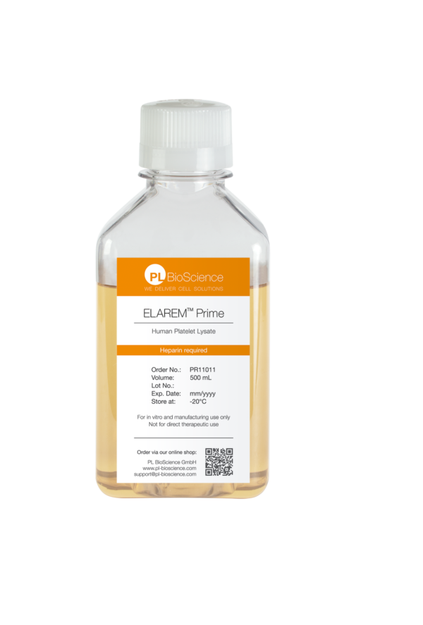 PL BioScience ELAREM™ Technology for Human Platelet Lysate