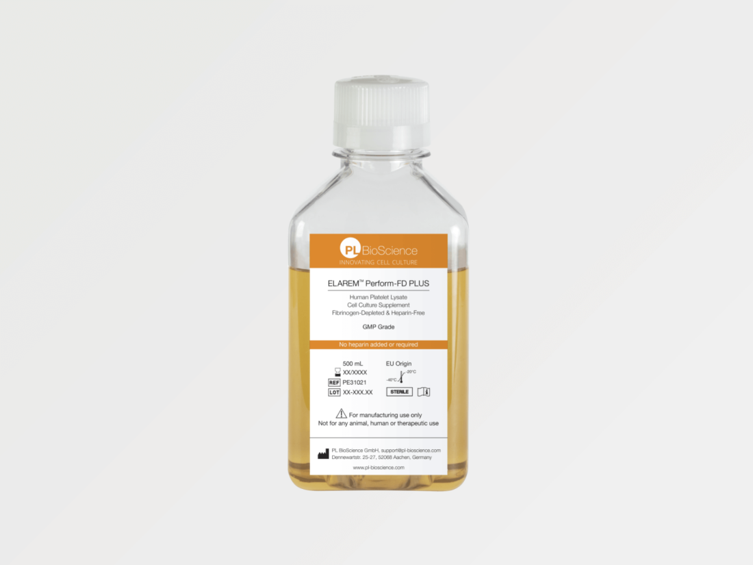 ELAREM™ Perform-FD PLUS - GMP Grade Human Platelet Lysate